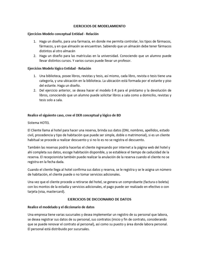 S05.s1 - Banco de Ejercicios | PDF