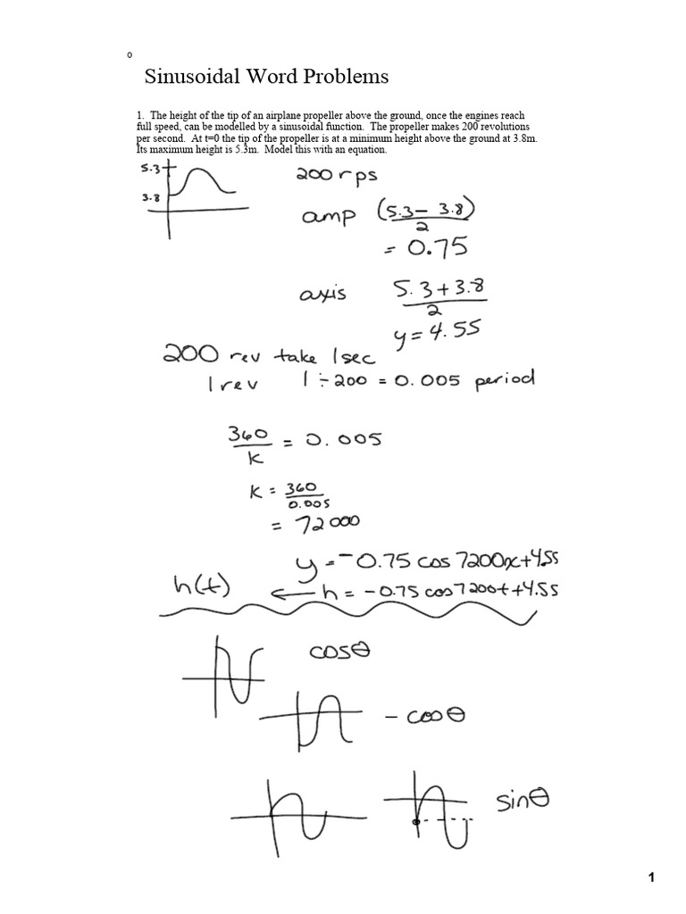 Sinusoidal Modeling Problems | PDF