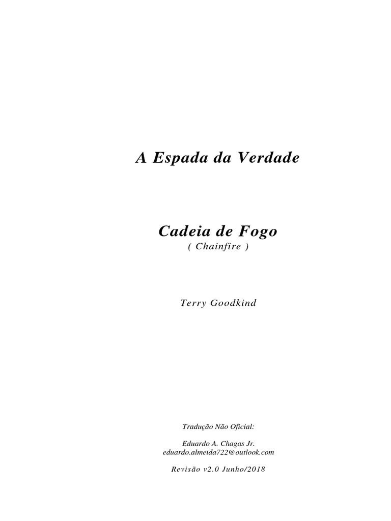 09 - Cadeia de Fogo - Chainfire | PDF | Tempo | Morte