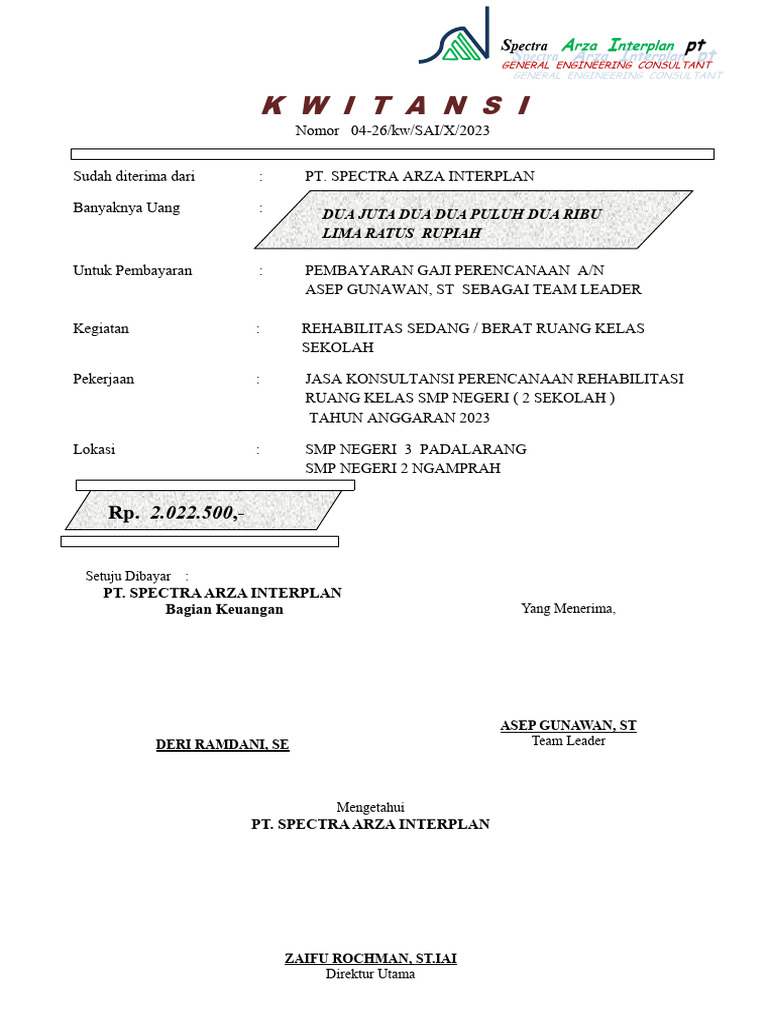 Kwitansi Invoice 2 | PDF