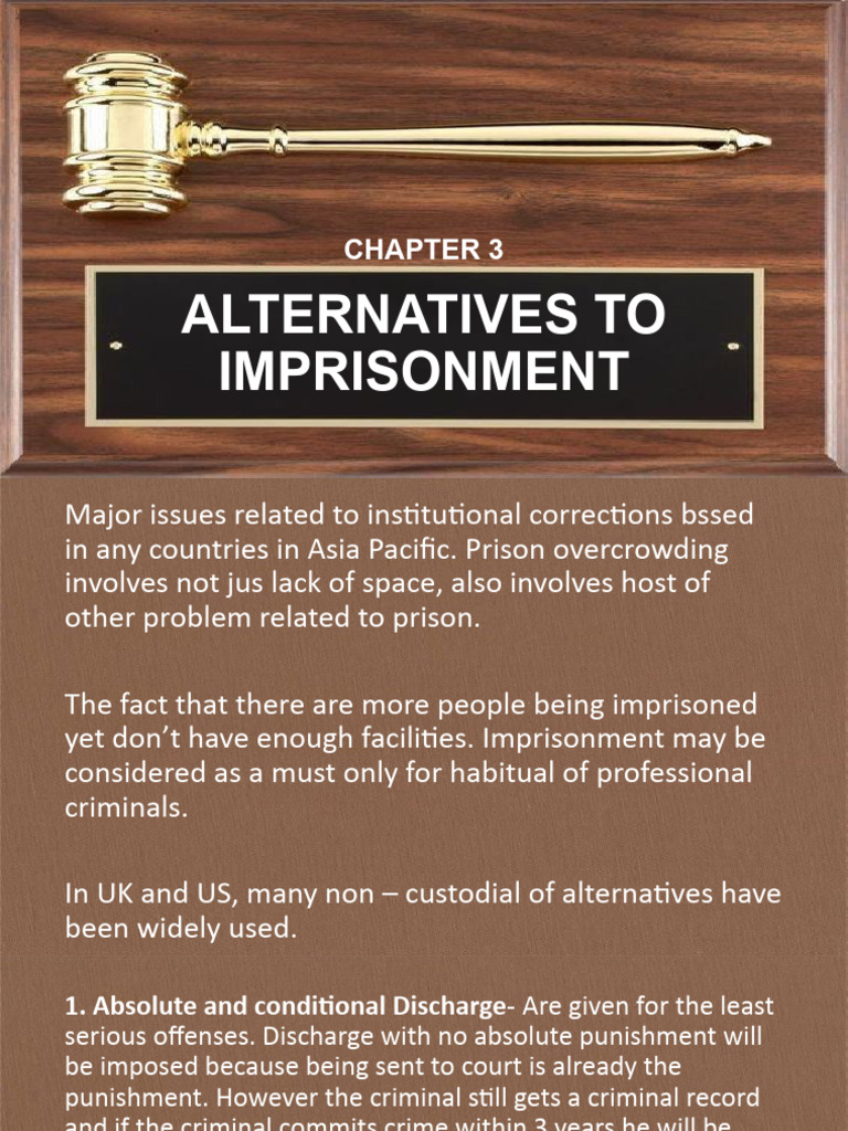 Alternatives To Imprisonment | PDF | Prison | Crimes