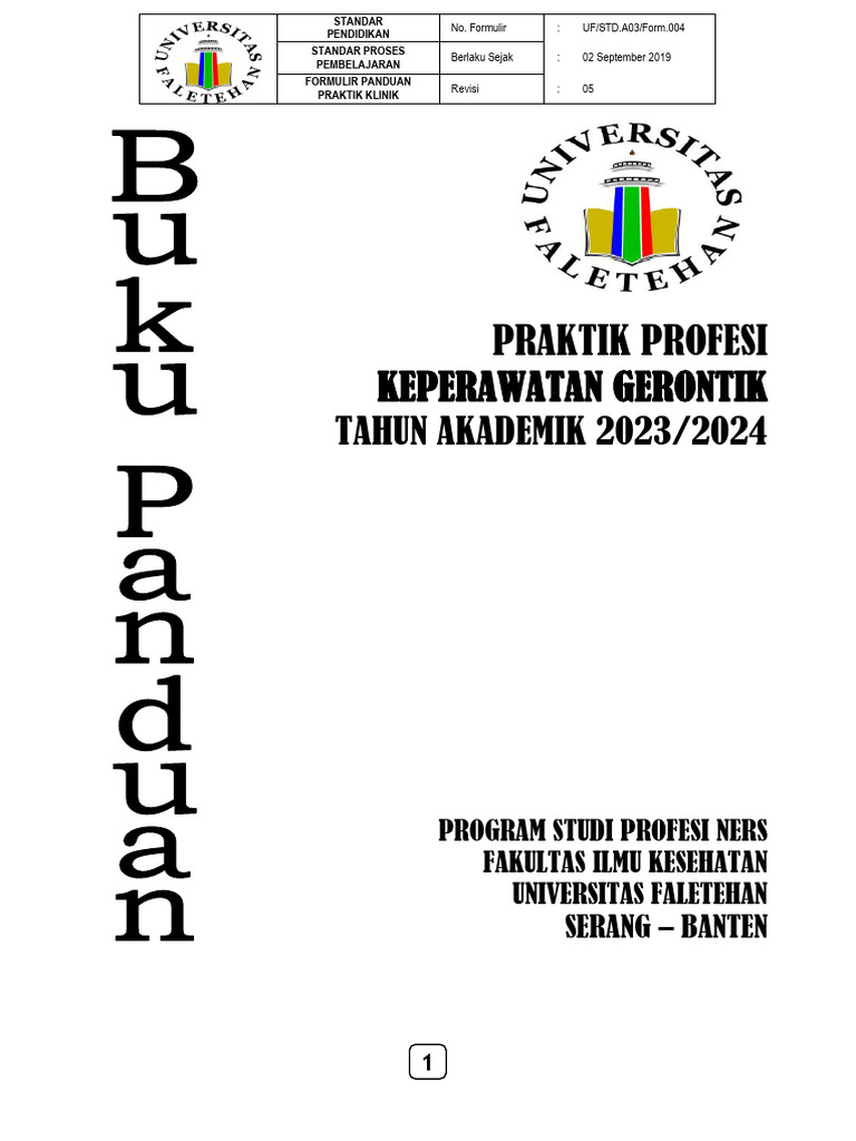 Panduan Praktik Profesi Gerontik 23-24 | PDF | Karier & Perkembangan | Teknologi & Rekayasa