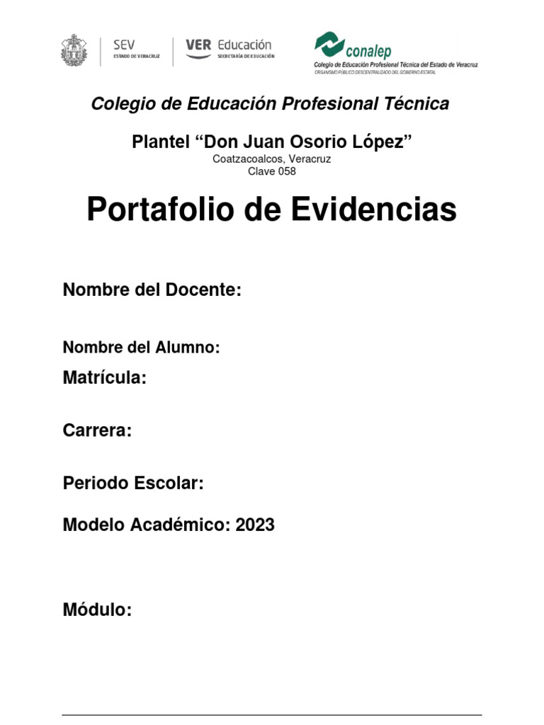 Portafolio de Evidencias Docente 2023 | PDF | Evaluación | Aprendizaje