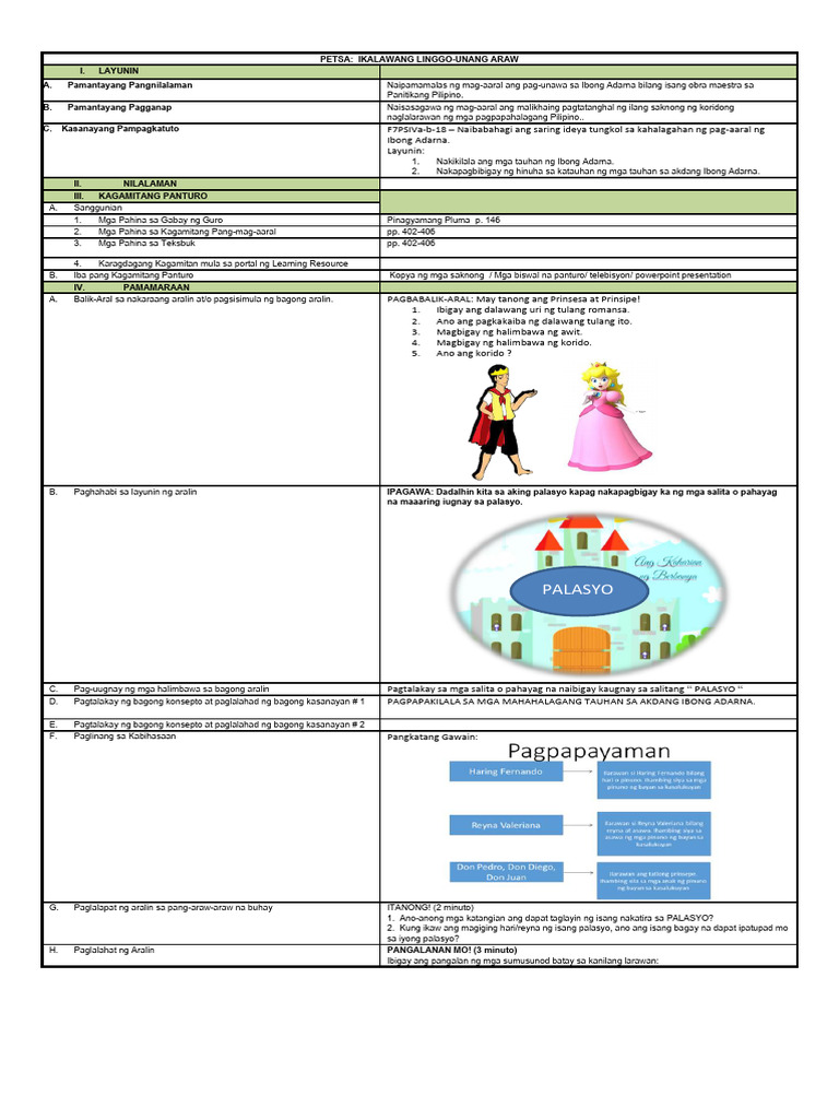 Lesson Plan - Demo Ibong Adarna | PDF