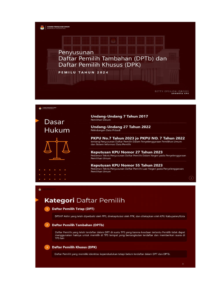 Aturan Penyusunan DPTB Dan DPK | PDF