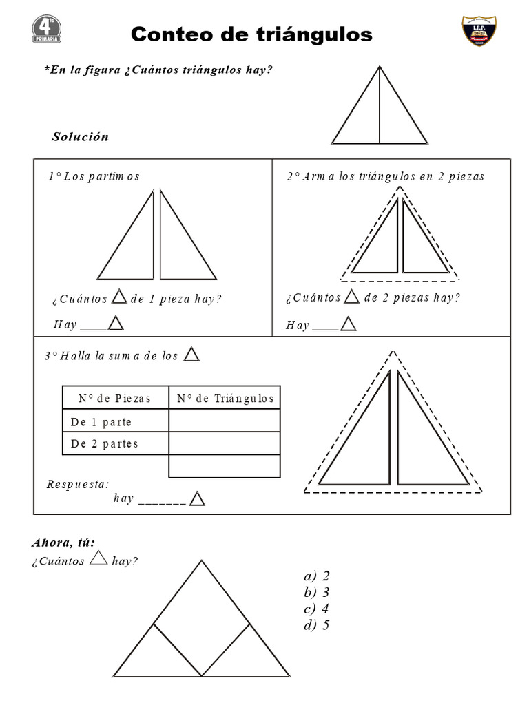 CONTEO DE TRIANGULOS PRÁCTICA | PDF