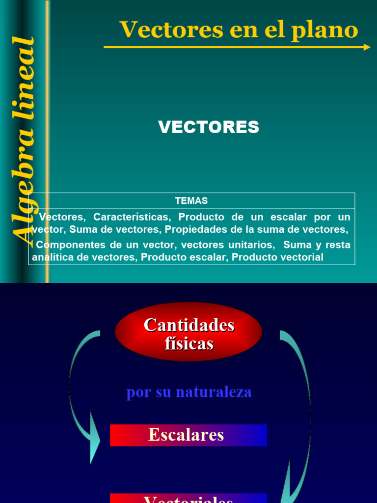 02- Vectores | PDF | Vector Euclidiano | Escalar (Matemáticas)