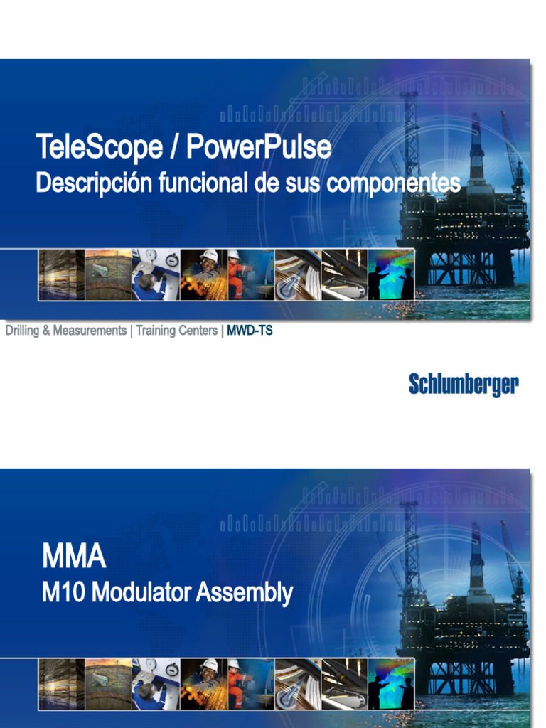 Componentes del TeleScope SLB MWD-TS | PDF | Turbina | Metrología