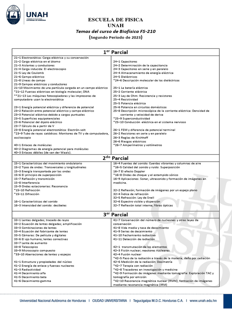 Programación FS-210_II_2023 | PDF | Desintegración radioactiva | La ...