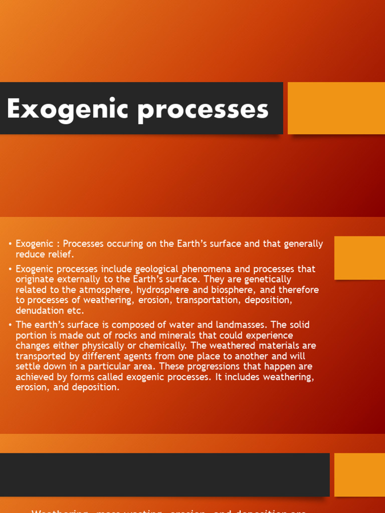Module-5-Exogenic Processes | PDF | Weathering | Erosion