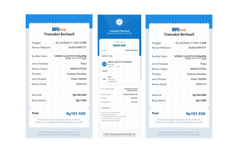 Bukti Pembelian Pulsa | PDF