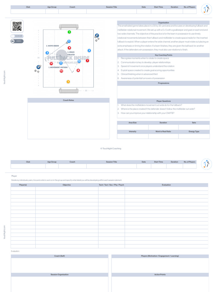 Full Back and Midfielder Rotation | PDF | Defender (Association Football)