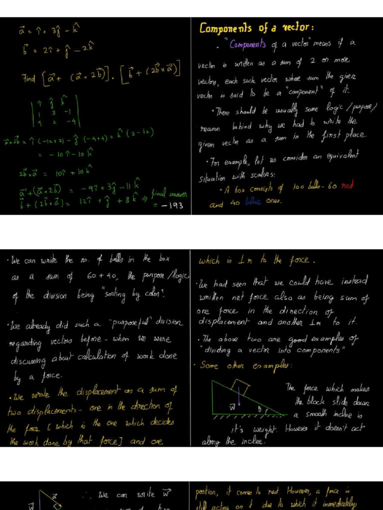 Vectors 6 | PDF
