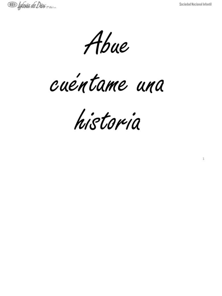 Cuéntame Una Historia Id7d | PDF