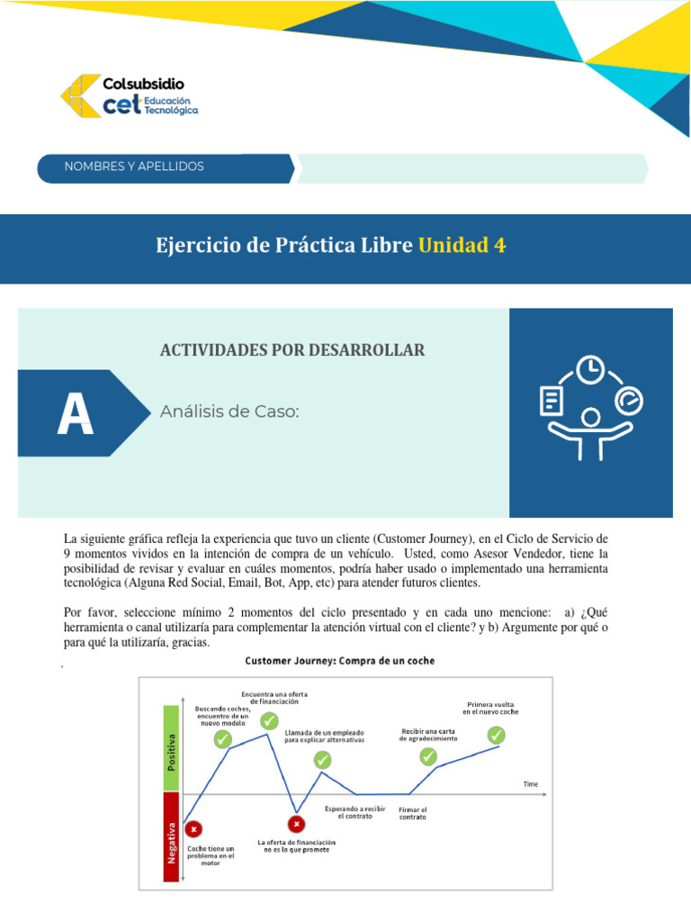 Ejercicio de Práctica Libre Unidad 4 | PDF