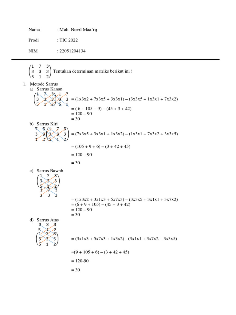 Aljabar Linear Dan Matriks | PDF