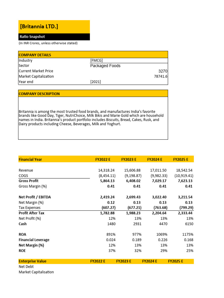 Britannia 1 | PDF | Equity (Finance) | Dividend