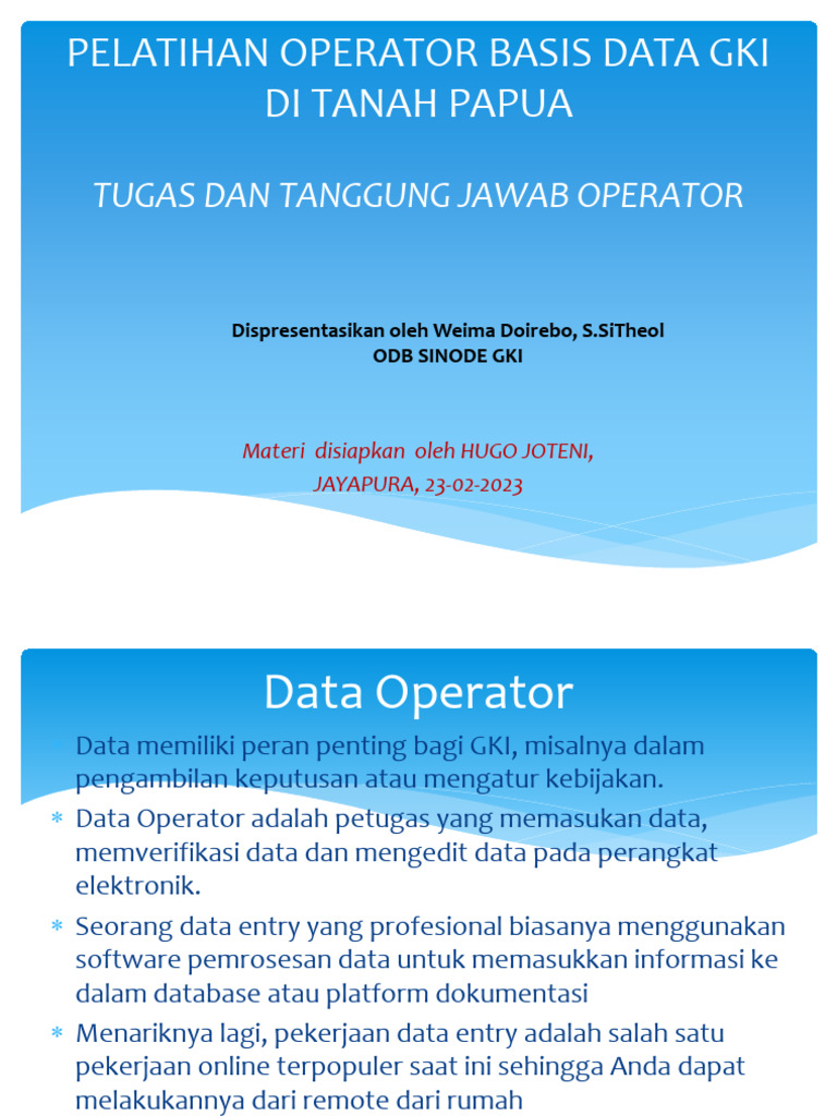 Tugas Dan Tanggung Jawab Odb Pdf