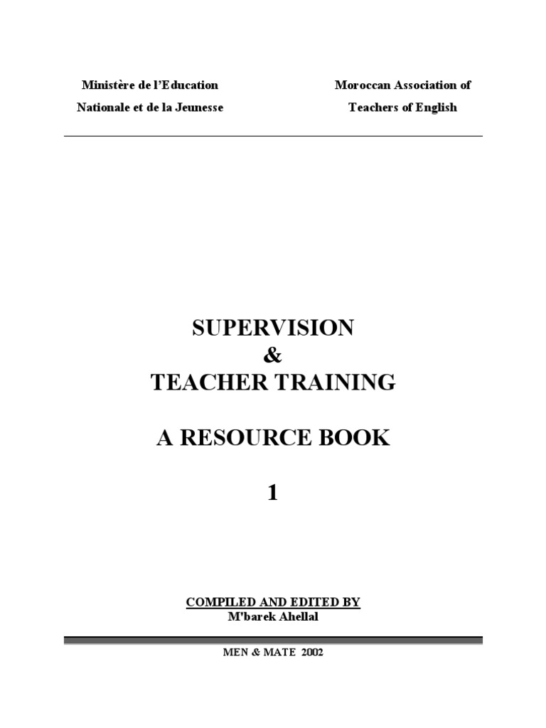 Supervisor Resource1 | PDF | Learning | Teachers