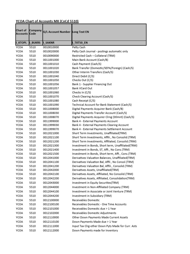 Ycoa Accdet Docu MX | PDF | Accounts Payable | Depreciation
