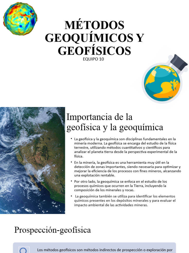 Métodos Geofísicos y Geoquímicos en Minería | PDF | Geofísica | Roca (geología)