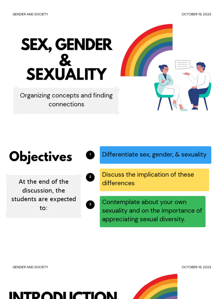 Gender And Society Lesson 1 Sex Gender And Sexuality Pdf