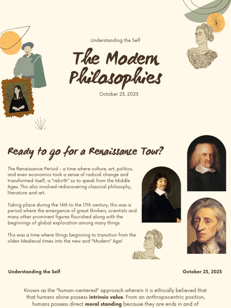 UNDERSTANDING THE SELF - Lesson 3 (The Modern Philosophies) | Download ...