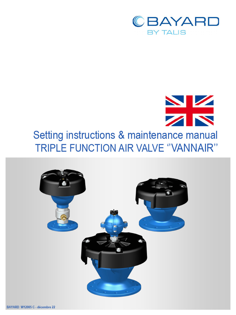 Iom - Wav2212 - Vannair - Wxa12005 C - en | PDF | Valve | Pipe (Fluid ...