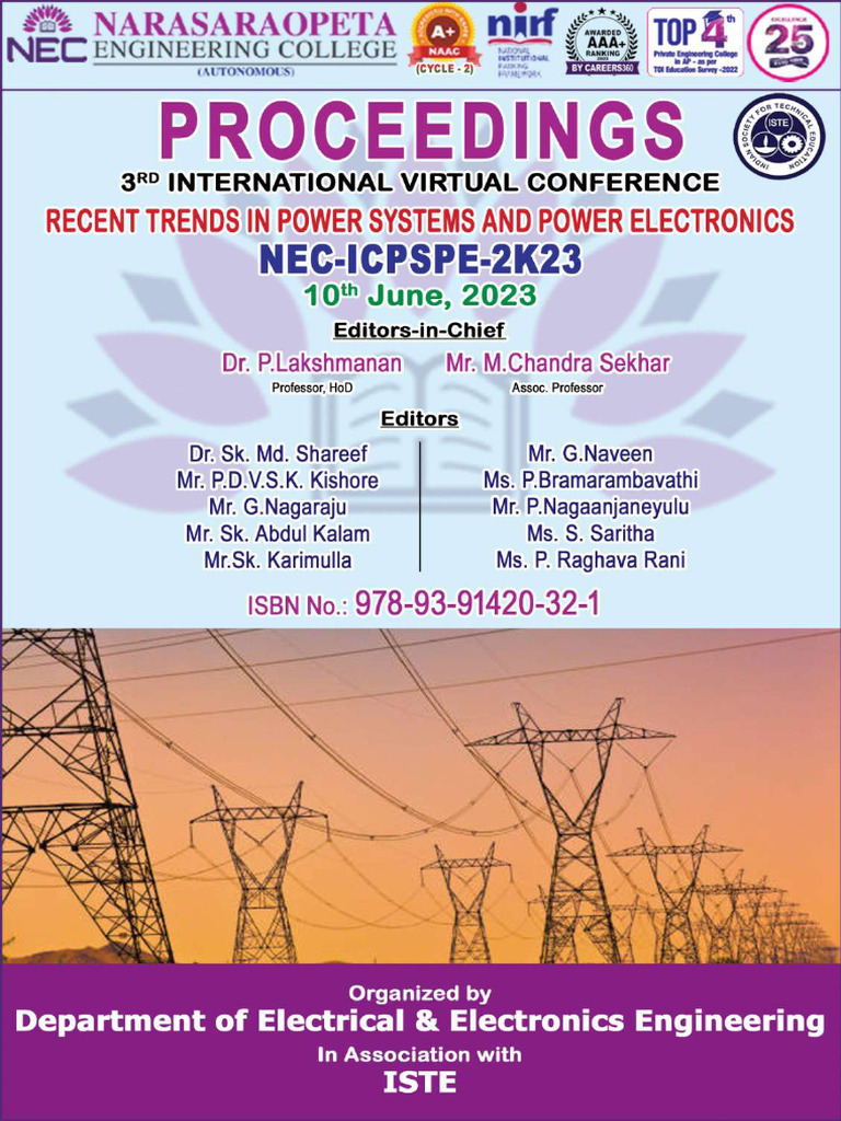 Final Procedings Nec Conference | PDF | Power Inverter | Electromagnetism