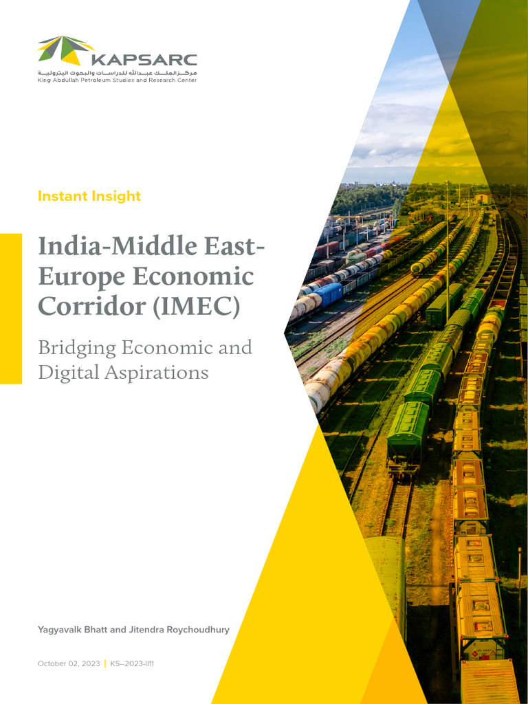 India-Middle EastEurope Economic Corridor (IMEC) | PDF | Infrastructure | Gulf Cooperation Council