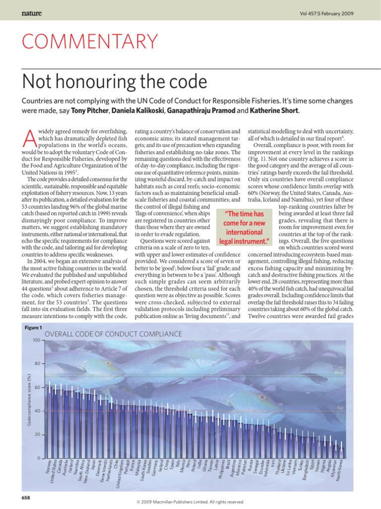 Not Honouring The Code | PDF | Oceanography | Economy And The Environment