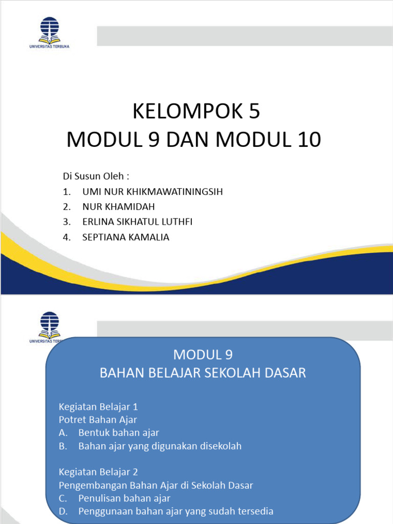 Perspektif Modul 9 KB 1 & 2 Modul 10 KB 1 & 2 Fix | PDF | Karier & Perkembangan | Sains & Matematika