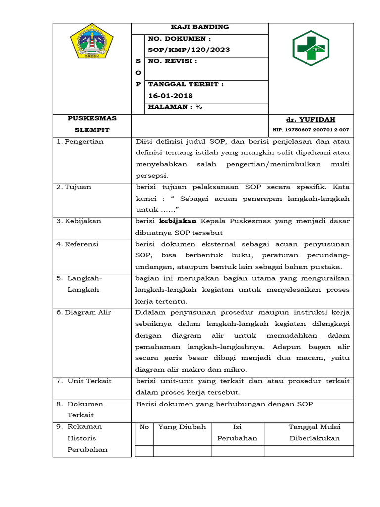Lampiran 6 Sop . | PDF