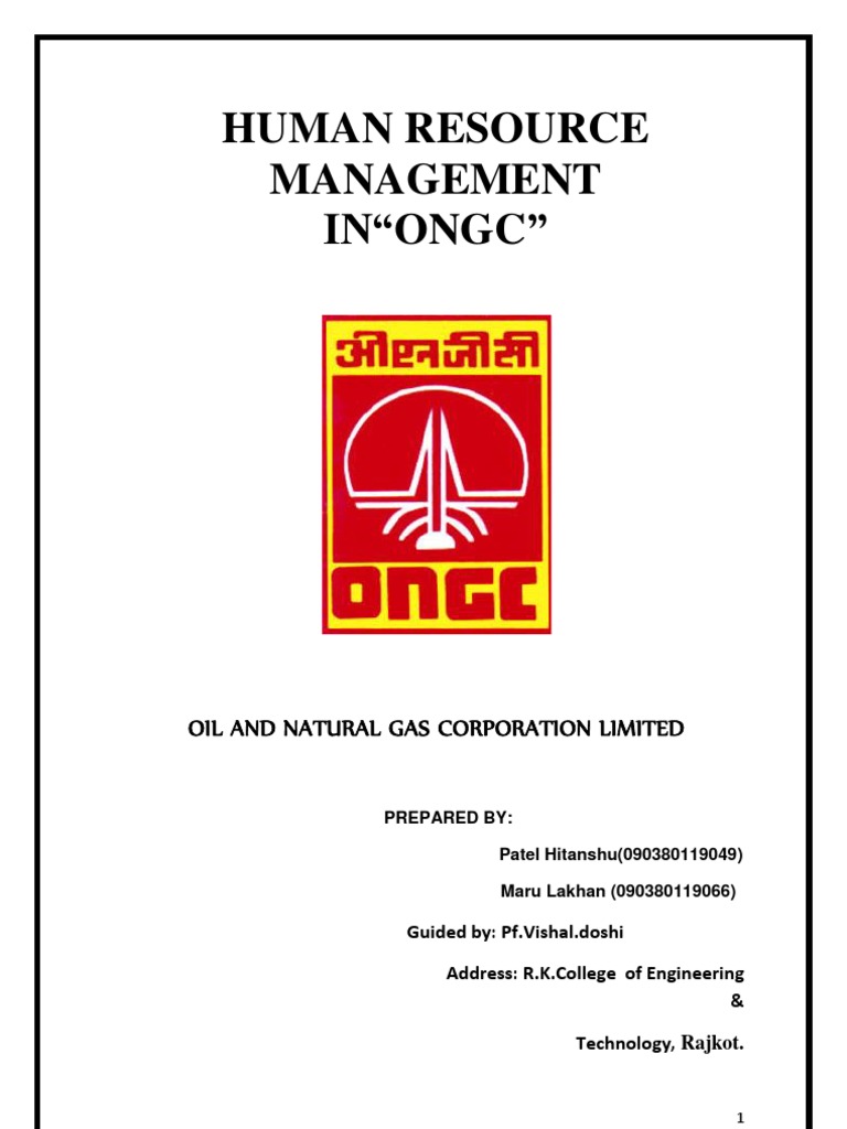 HR Management of ONGC | PDF | Human Resource Management | Employment