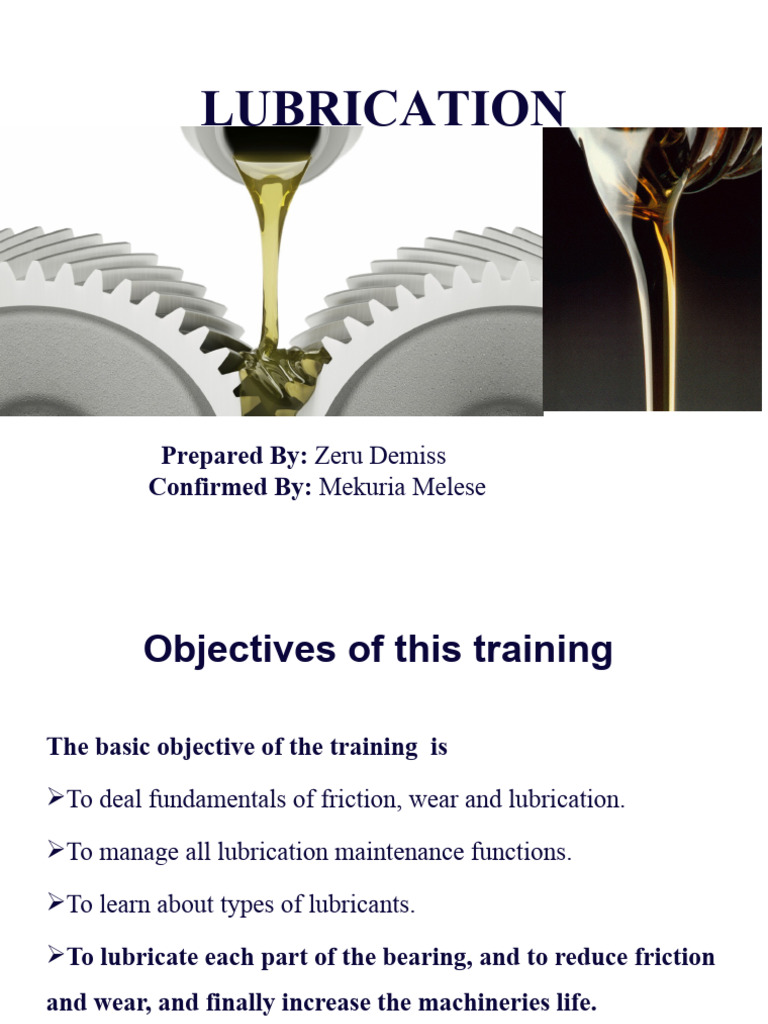 Lubrication Training | PDF | Lubricant | Friction