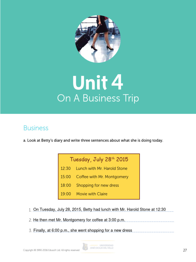 Basic 1 Workbook Unit 4 | PDF | Hotel | Waiting Staff
