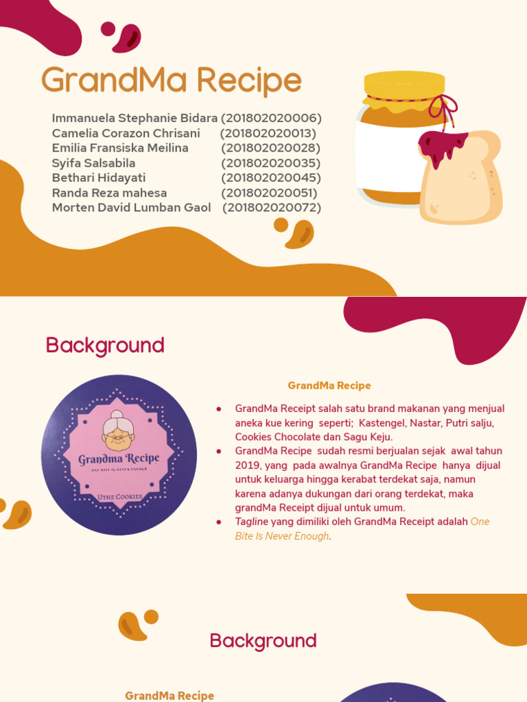 Strategi Pemasaran GrandMa Recipe | PDF