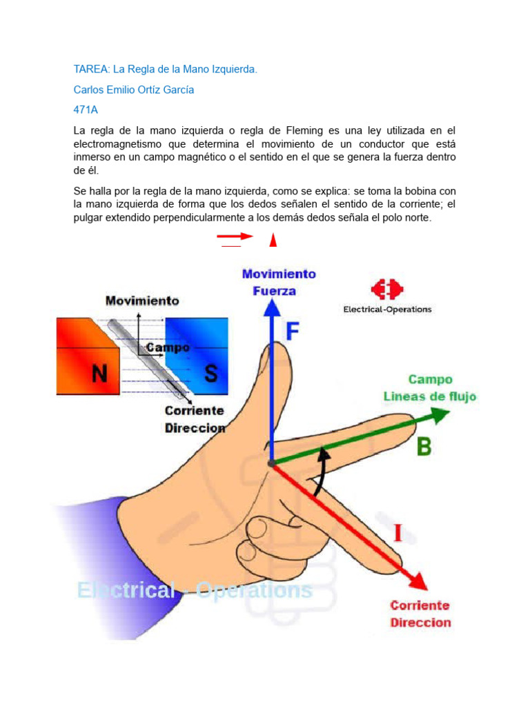 Regla de La Mano Izquierda | PDF