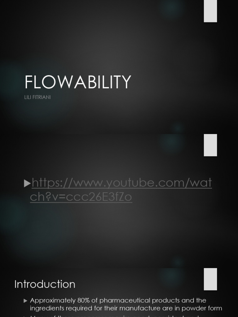Flowability (Ilearn) | PDF | Adhesion | Physical Chemistry