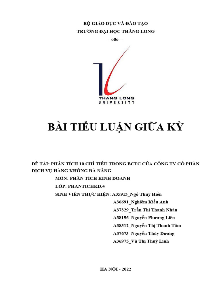 PTKD.4. CTCP DVHK SB Đà Nẵng MAS Sửa | PDF