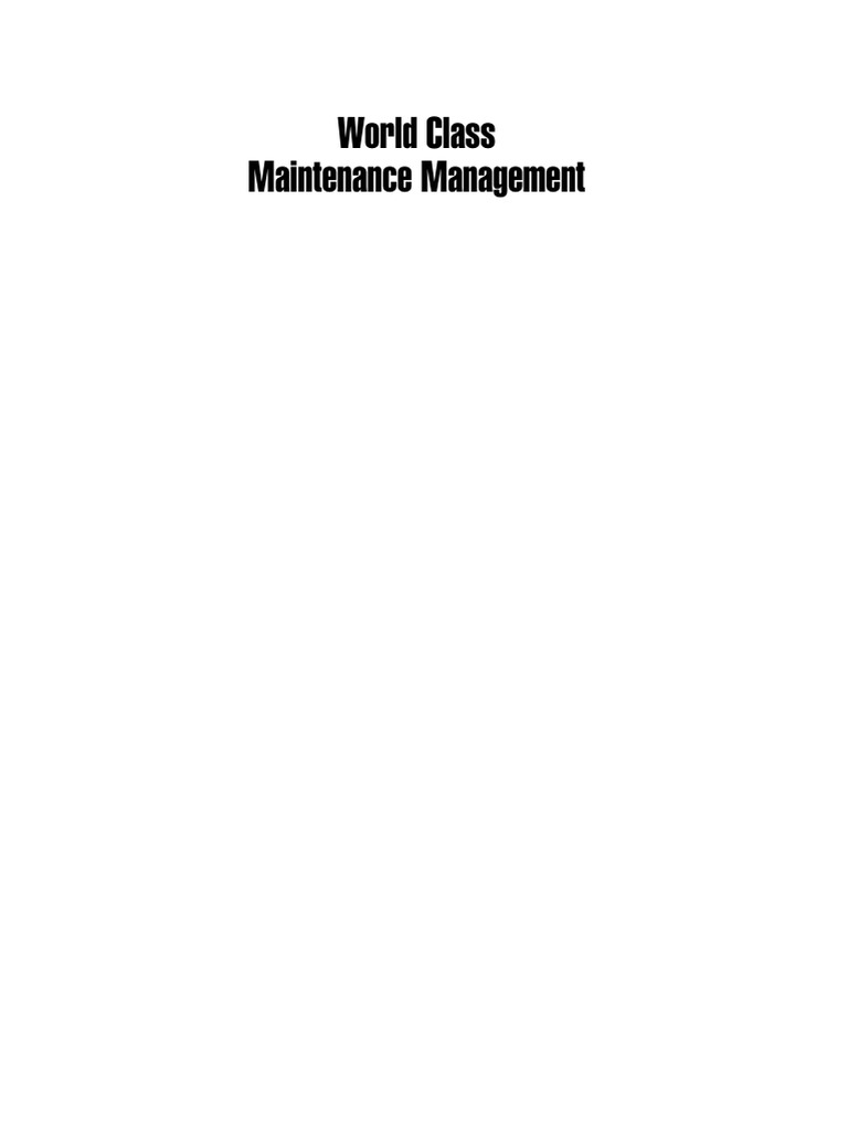 Shivananda - World Class Maintenance Management-MC GRAW HILL INDIA ...