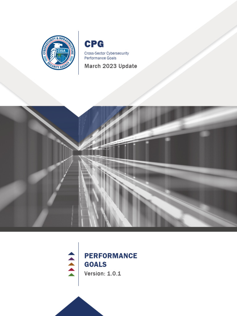 Cisa CPG Report v1.0.1 Final | PDF | Security | Computer Security