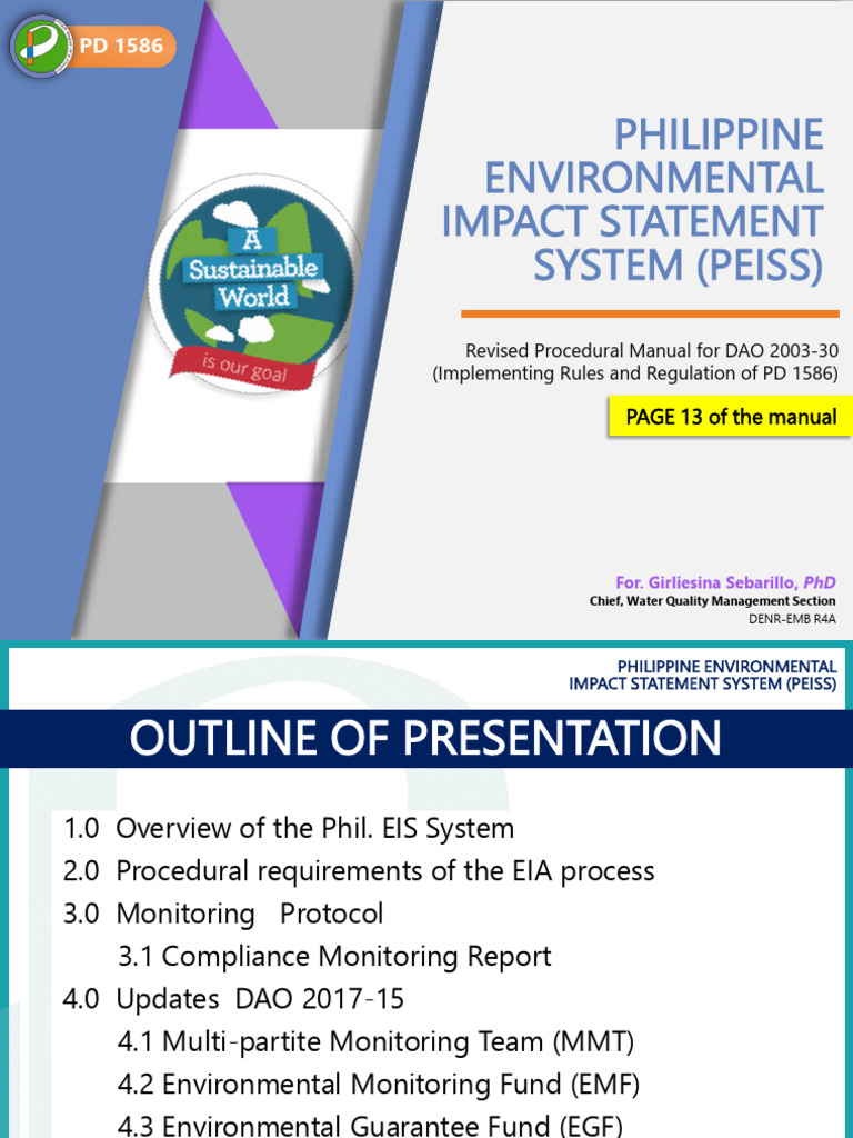 PD 1586 - Philippine Environmental Impact Statement System (Peiss) | PDF | Environmental Impact ...