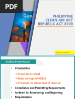 RA 8749 - PhilippineCleanAirAct - Engr. CARAMOAN - 092022 - Revised | PDF