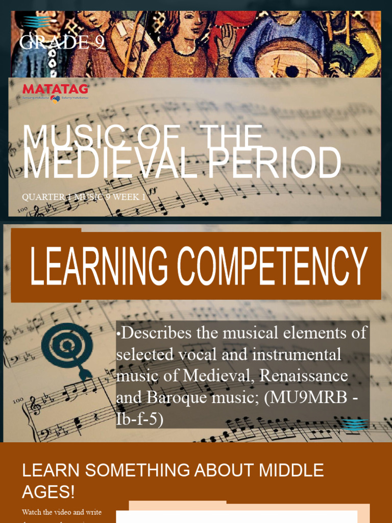 Q1 PPT MUSIC 9 Wk1 Music of The Medieval Period | PDF | Middle Ages ...