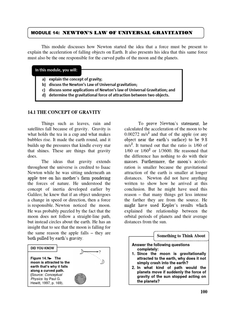 Ug 1 | PDF | Gravity | Force