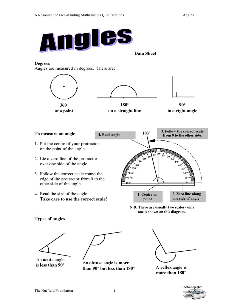 FSMQ Angles Removed | Download Free PDF | Angle | Elementary Geometry