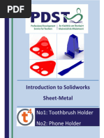 Course Modules: Autodesk Inventor Sheet Metal Design | PDF
