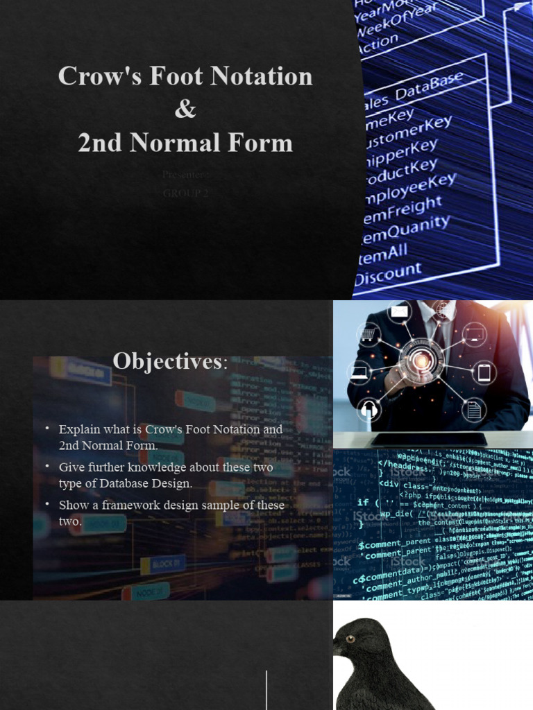 Crow's Foot Notation & 2nd Normal Form: Presenter: Group 2 | PDF ...