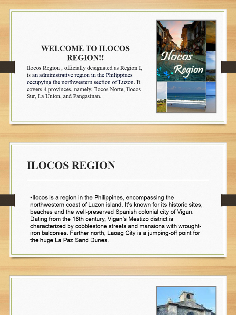 WELCOME TO ILOCOS REGION!!1 | PDF